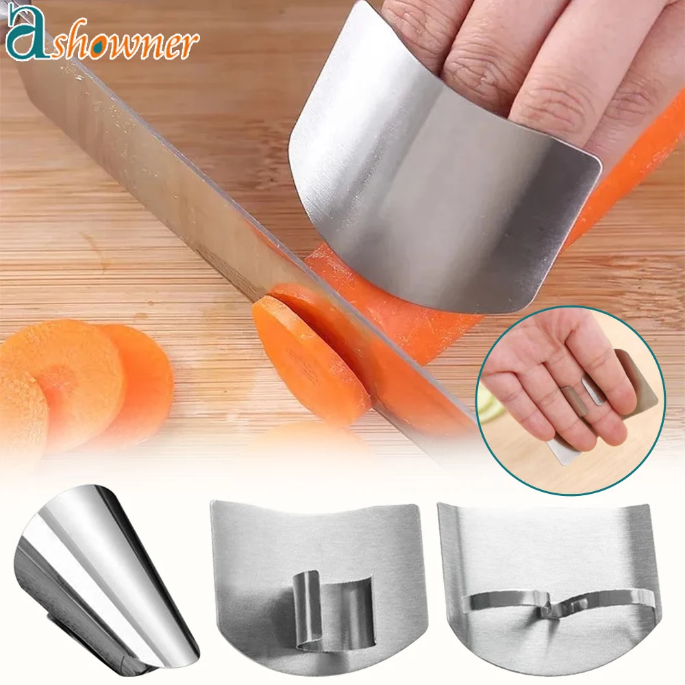 Stainless-Steel-Finger-Protector-Anti-cut-Finger-Guard-Safe-Vegetable ...