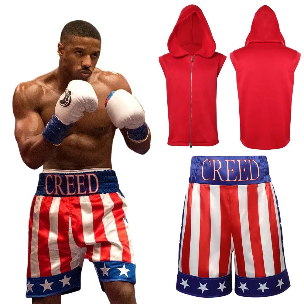 Adonis-Creed-Cosplay-Boxing-Shorts-Men-Costume-Movie-Creed-III-Roleplay ...