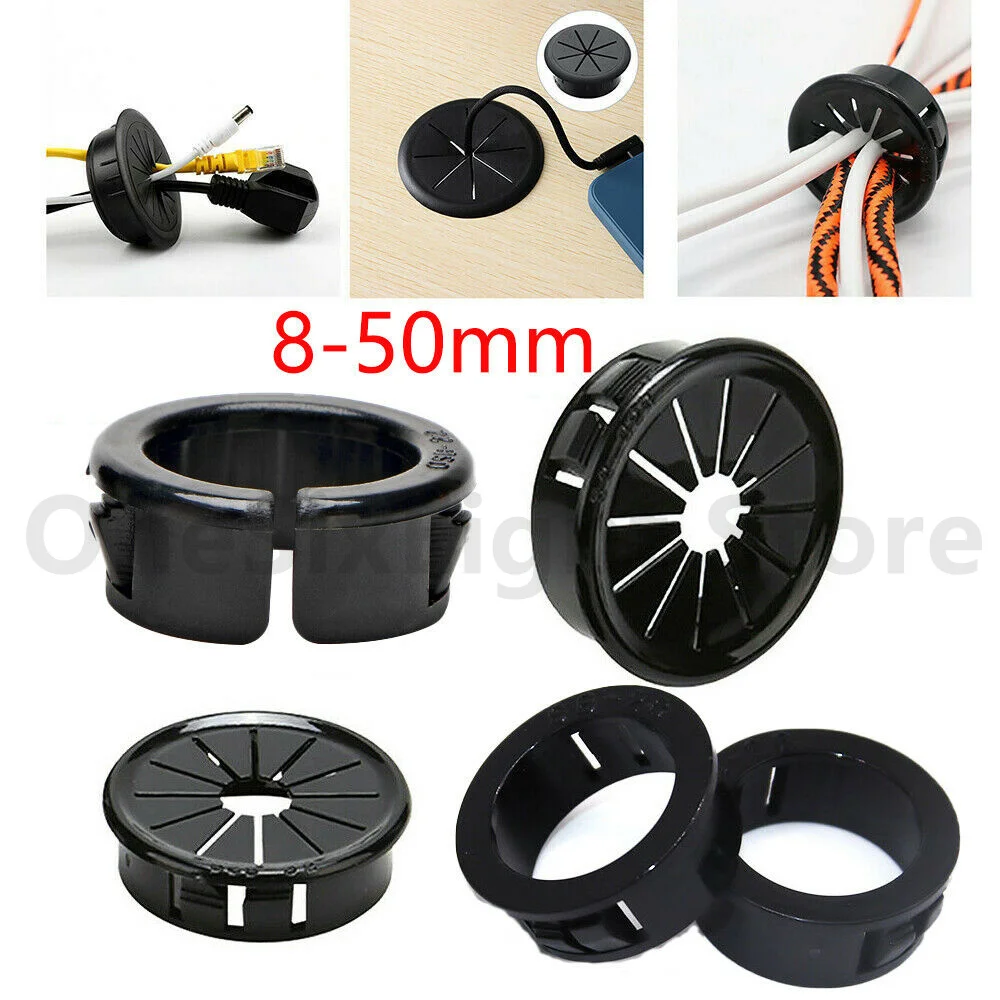 8-50mm-Cable-Hole-Cover-Grommet-Wire-Cable-Tidy-Pipe-Hole-Plug-Cap ...