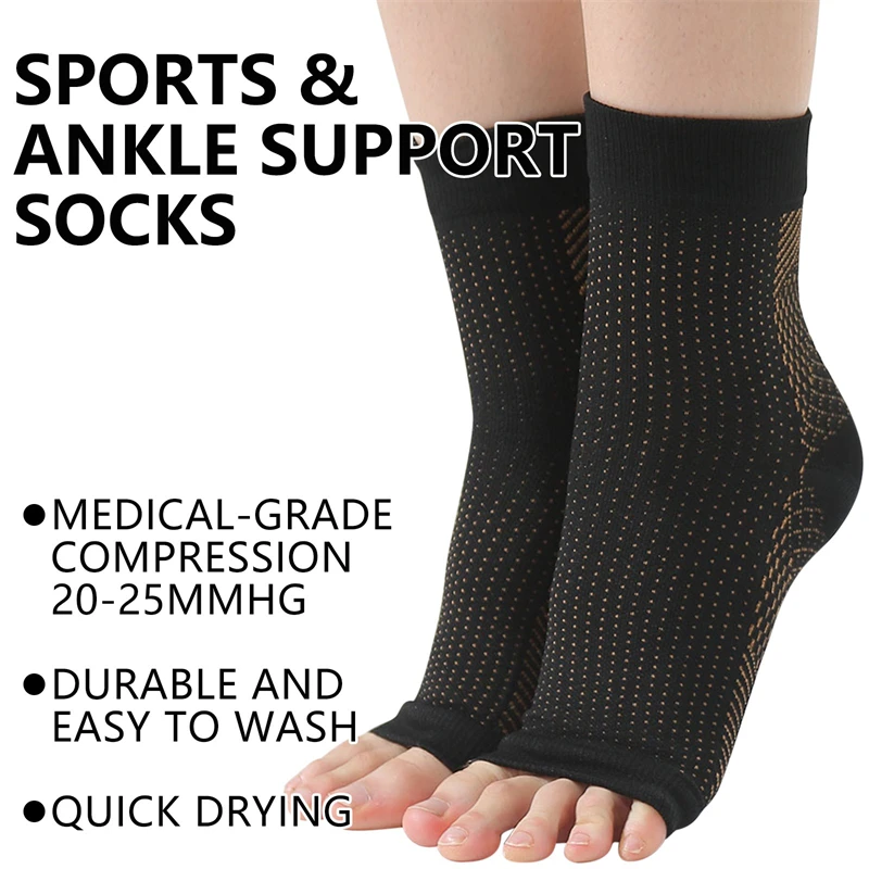 Orthopaedic-Compression-Socks-Men-Women-1-Pair-Men-Ankle-Support-Socks ...