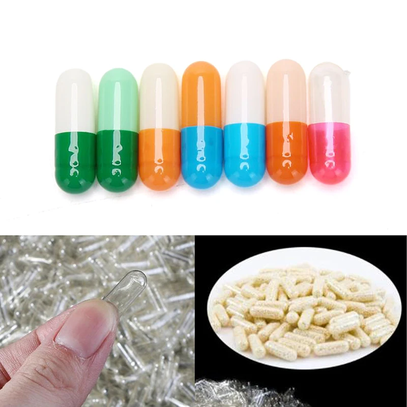 1000Pcs-Empty-Hard-Vacant-Gelatin-Capsule-Size-2-Gel-For-Medicine-Pills ...
