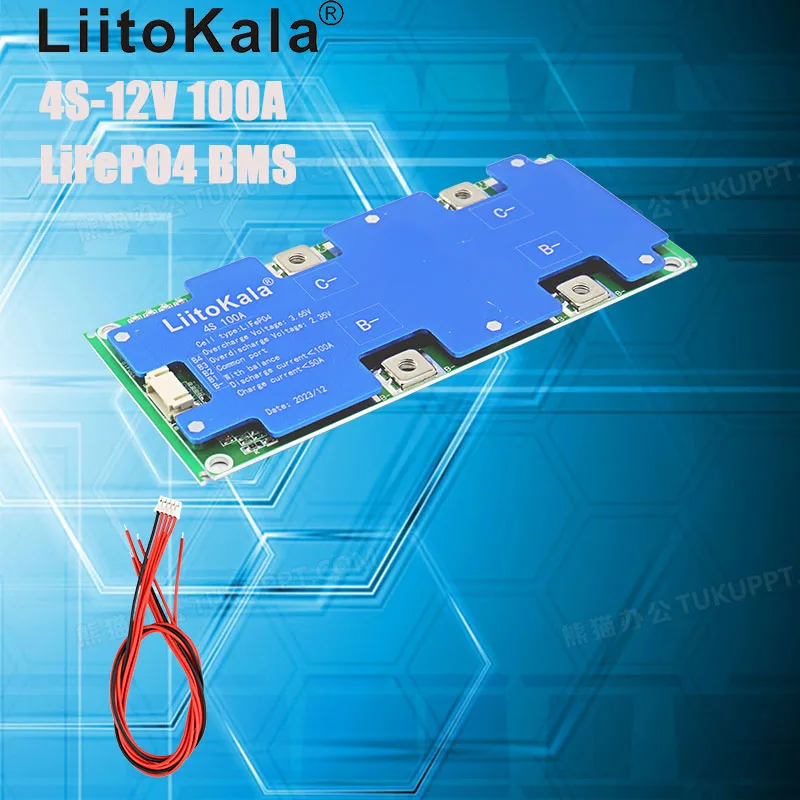 LiitoKala-4S-12V-100A-BMS-LiFePo4-Lithium-Iron-Phosphate-Battery-Protection-Circuit-Board-With ...