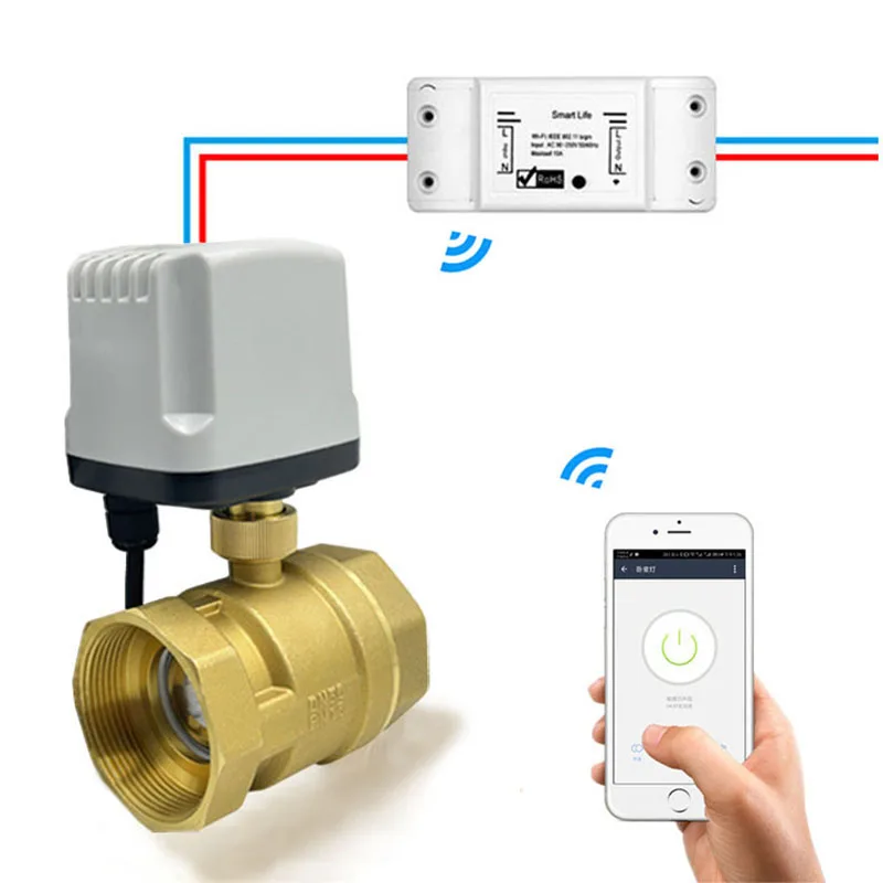 WiFi-Smart-Water-Switch-Motorized-Ball-Valve-Timing-AC220V-2-wire ...