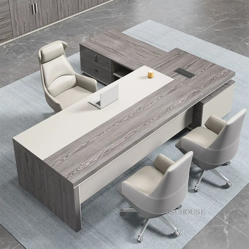 Minimalist-Office-Furniture-L-Shape-Boss-Desk-Simple-Modern-Manager ...