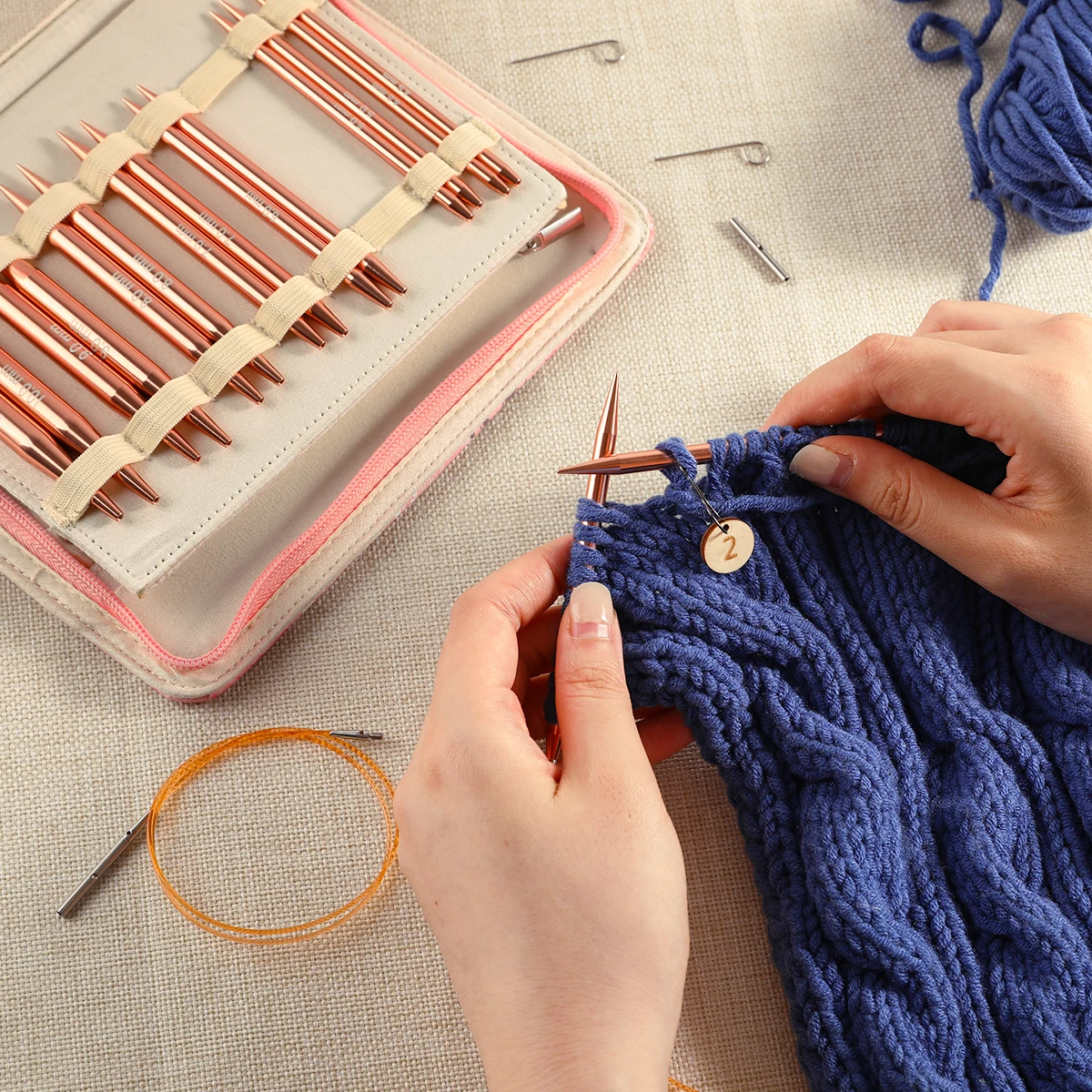 LOOEN-Interchangeable-Circular-Knitting-Needles-Sets-26PCS-Aliminun ...