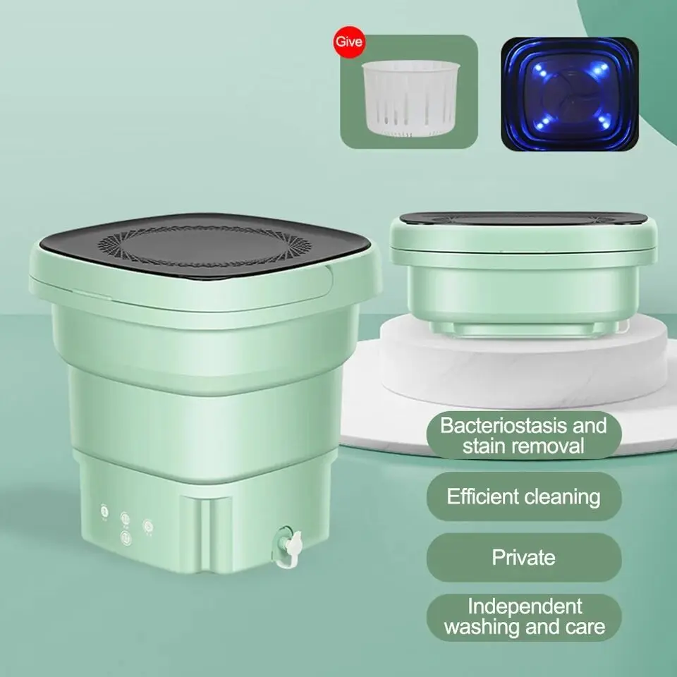 Portable-Folding-Washing-Machine-With-Drain-Bucket-For-Clothes-Socks ...
