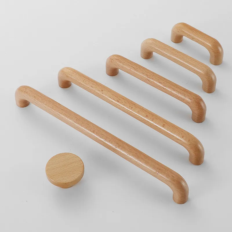 POIGNEE,QHS-128mm--Poignée'armoire de cuisine en noyer-hêtre, meubles ...