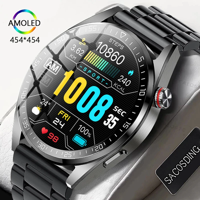 8G memory Local Music smart watch AMOLED Screen watches For men 2022 ...