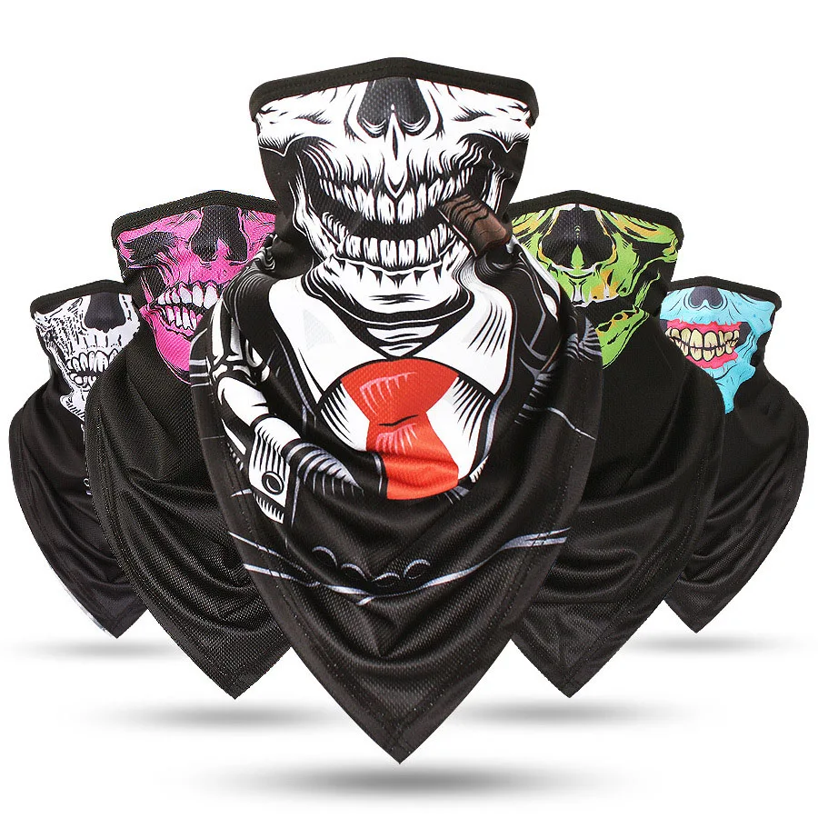 Men-Hiking-Cycling-Half-Face-Mask-Skull-Bandana-Breathable-Bicycle ...