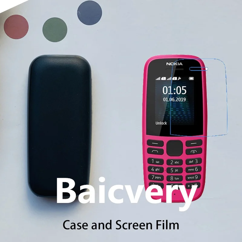 Fashion-Soft-silicone-TPU-Back-Cover-For-Nokia-105-2017-2019-Phone ...