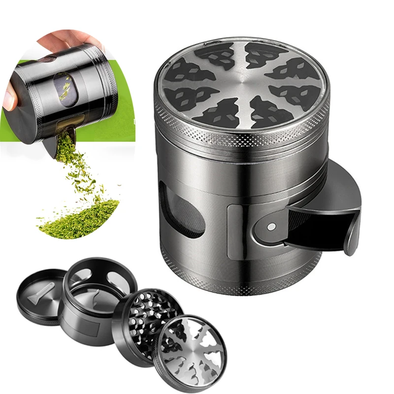 Zinc-Alloy-Tobacco-Grinder-with-Drawer-For-Smoking-4-Layer-Creative ...