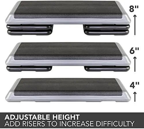 Original Aerobic Platform, Health Club Size Steppers for Exercise with ...