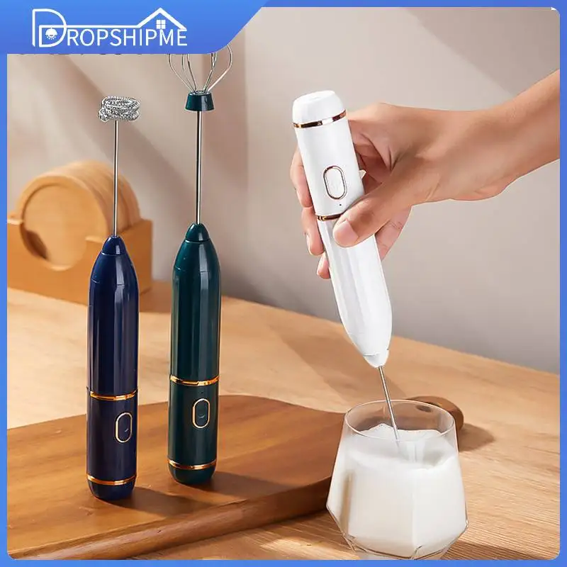 Dropshipme 수동 우유 거품기 전기 거품기 거품 우유 무선 계란 비터 크림 커피 잼 계란 커피 머신 빠르게