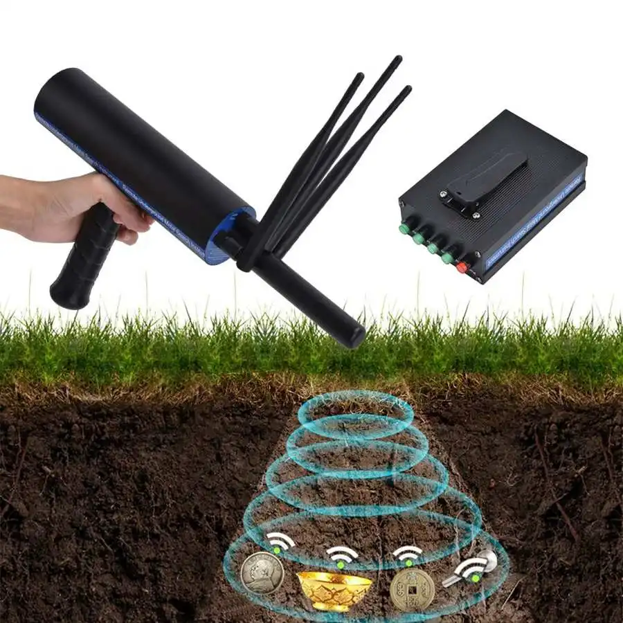 Real-AKS-Metal-Detector-12000m-Range-Gold-Detector-3Antennas-For ...