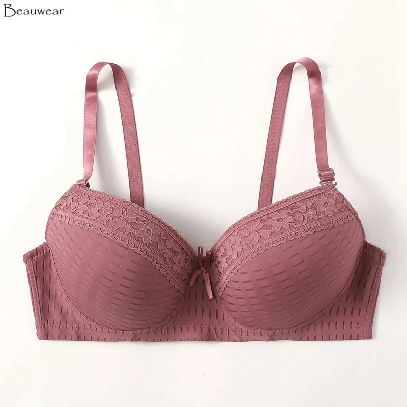 Beauwear Women Large Size Bras No-padding Thin Mold Cup Bralette Plus Size Femme Soutien Gorge ...