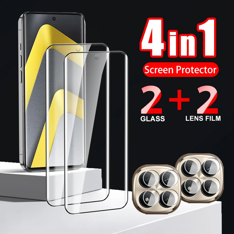 Poko Little M8Pro 5G 4in1 HD Curved Glass Phone film for Xiaomi Poco M8 ...