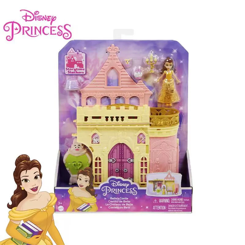 Disney-Princess-Mini-Glitter-Series-Belle-Stackable-Castle-Doll-House ...
