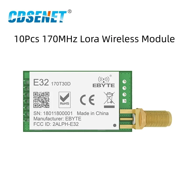 10P-170Mhz-Lora-Draadloze-Module-Transceiver-Cdsenet-E32-170T30D-30dbm ...