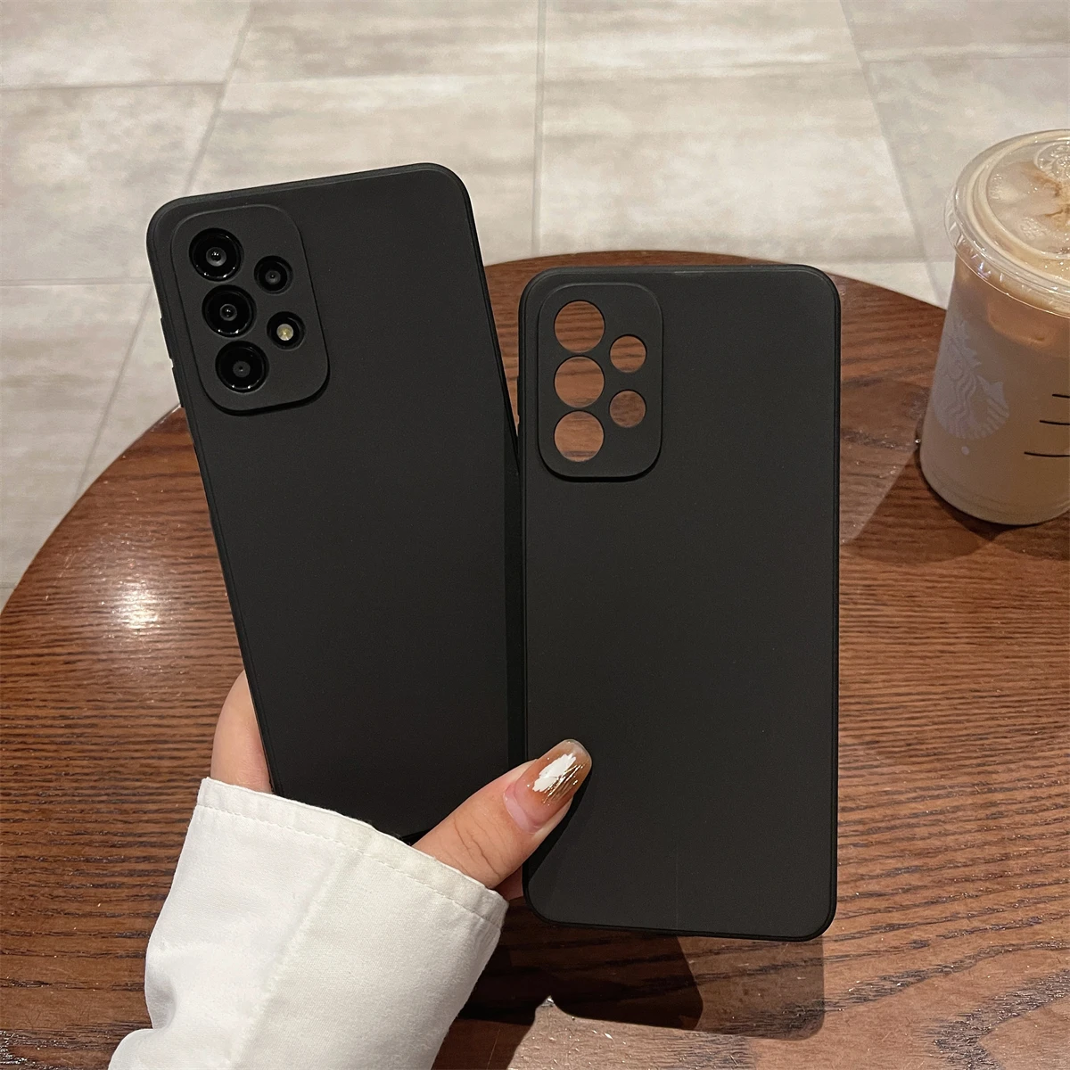 Funda-de-silicona-negra-ultrafina-de-lujo-para-Samsung-Galaxy-A03-A13 ...