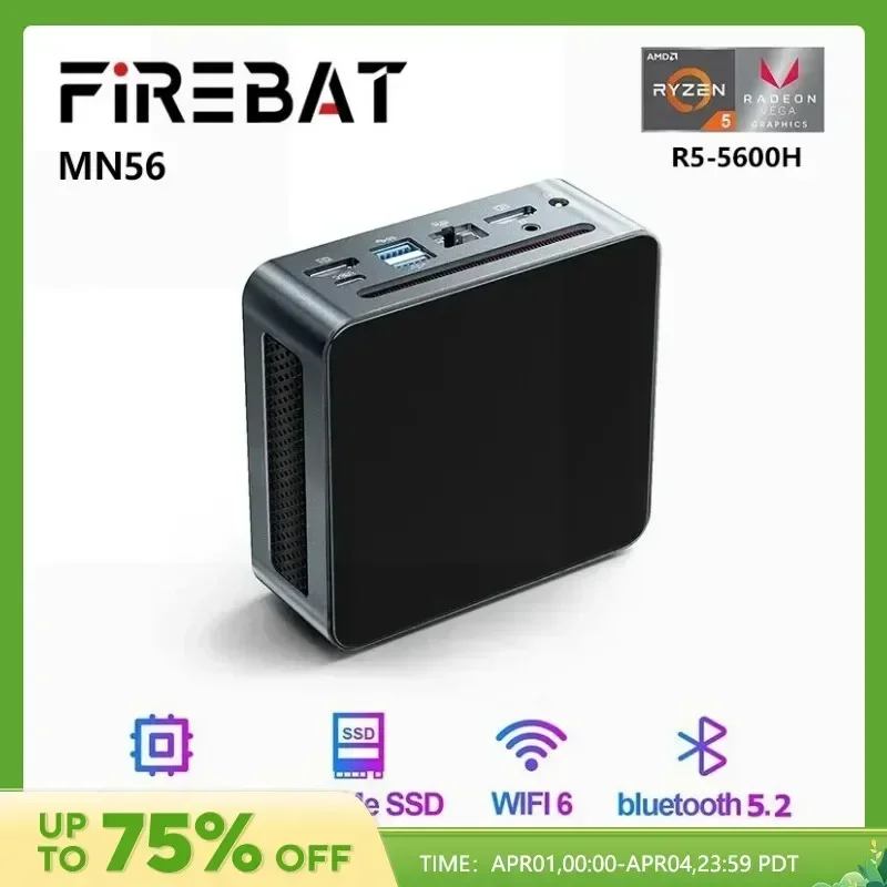 FIREBAT-Mini-PC-Gamer-MN56-AMD-Ryzen-5-5600H-Windows-11-DDR4-Nvme-SSD ...