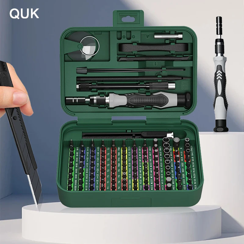 QUK Juego de destornilladores multifuncionales, destornilladores de ...