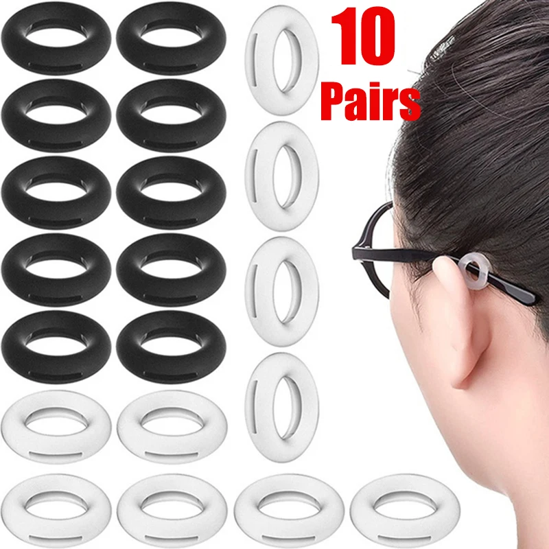 20pcs-Transparent-Silicone-Anti-slip-Eyeglass-Ear-Hooks-Round-Retainer ...