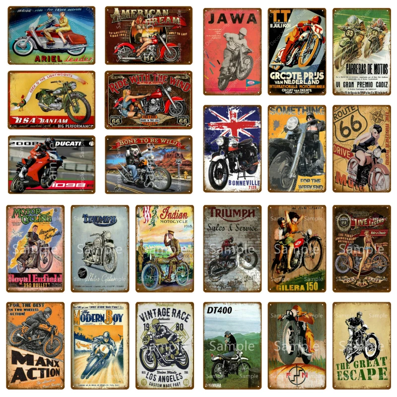 Triumph Motorcycle Posters And Signs