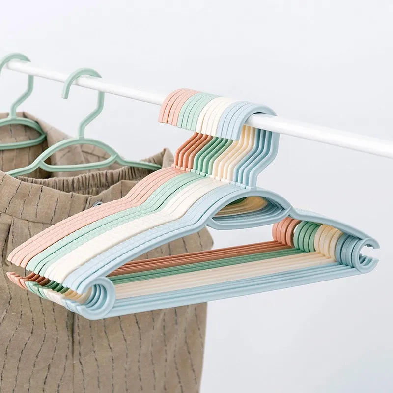 1PC-Plastic-Clothes-Drying-Hanger-Non-Slip-Clothing-Rack-Adult-Coat ...