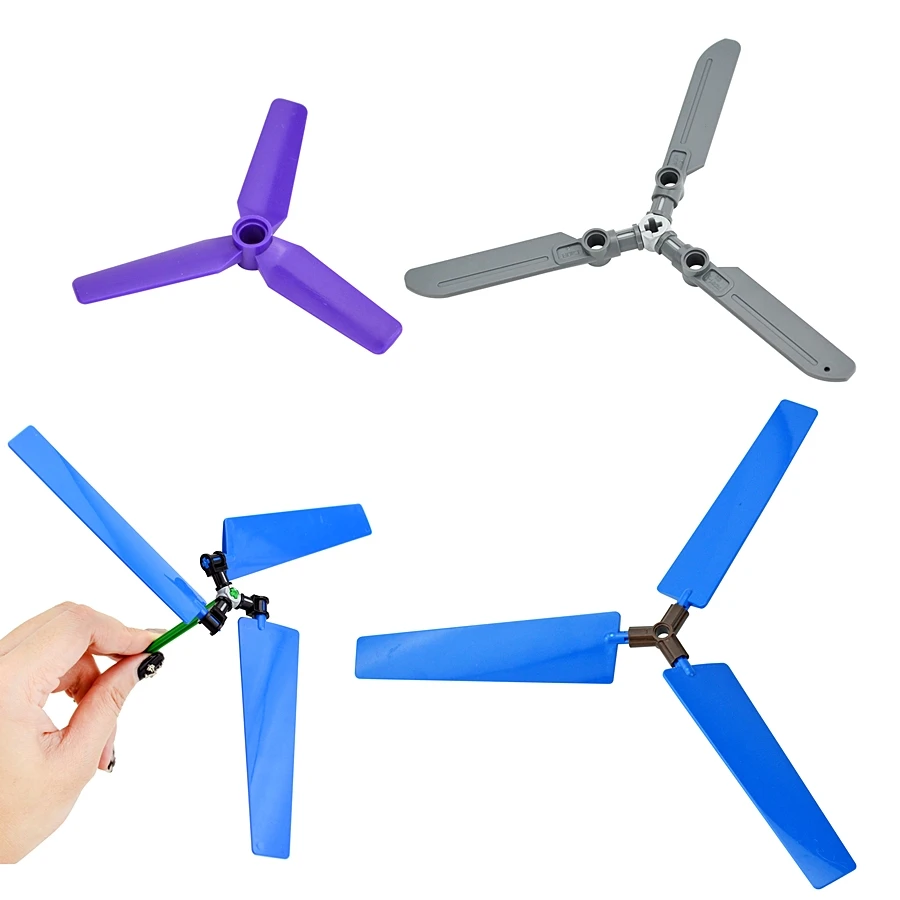 High-Tech Fan Blades Propeller 3 Blade Windmill Bricks 15790 45544 ...