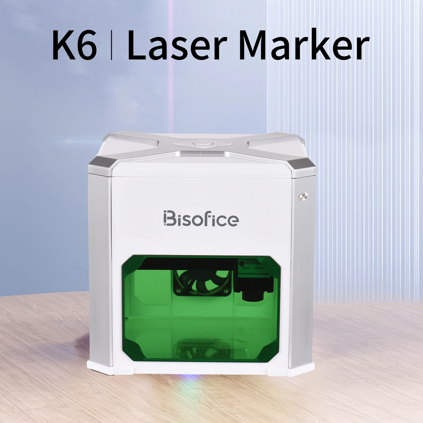 Bisofice-grabador láser K6, máquina marcadora de logotipos para el ...
