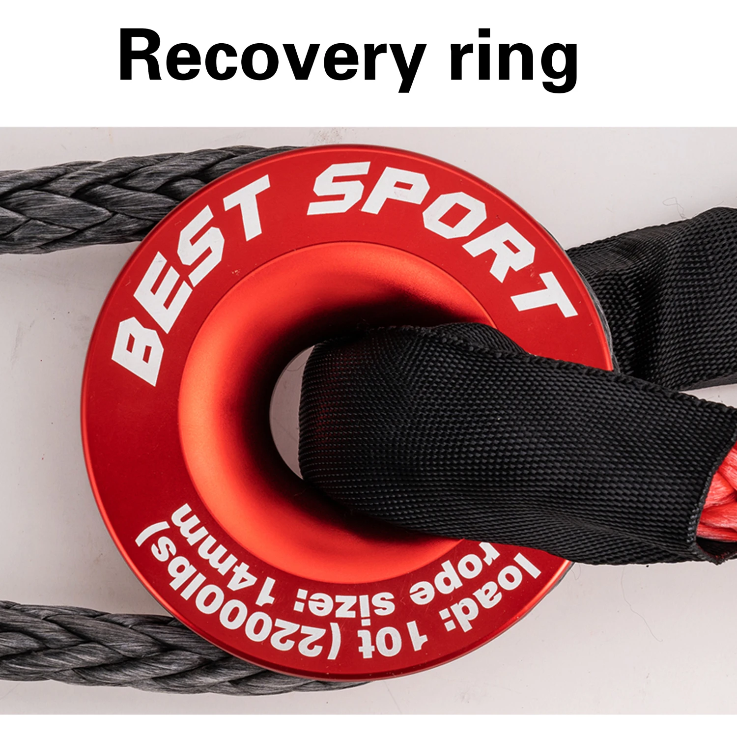 Recovery-ring-snatch-block-pulley-to-synthetic-winch-towing-rope-made ...