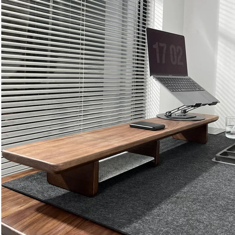 Retro-Desktop-Display-Stand-North-American-Black-Walnut-Computer ...