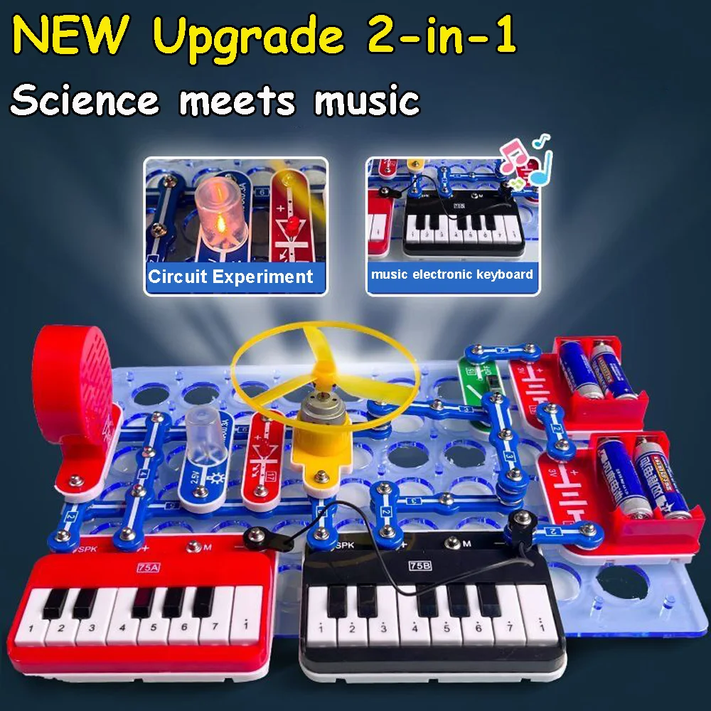 Science-Kits-For-Kids-Electronic-Keyboard-Circuit-Learning-Kit-For ...