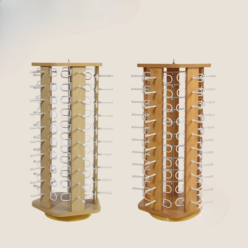 Wooden rotating glasses display stand - AliExpress 15