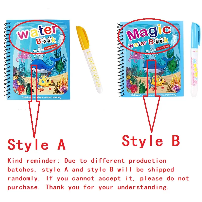 Magic Water Drawing Book – Comfort For Kids