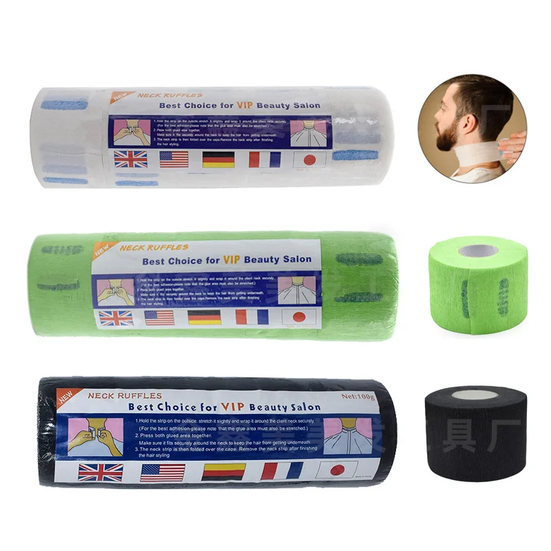 1volume-Barber-Neck-Paper-Disposable-Muffler-Paper-Hair-Cutting ...