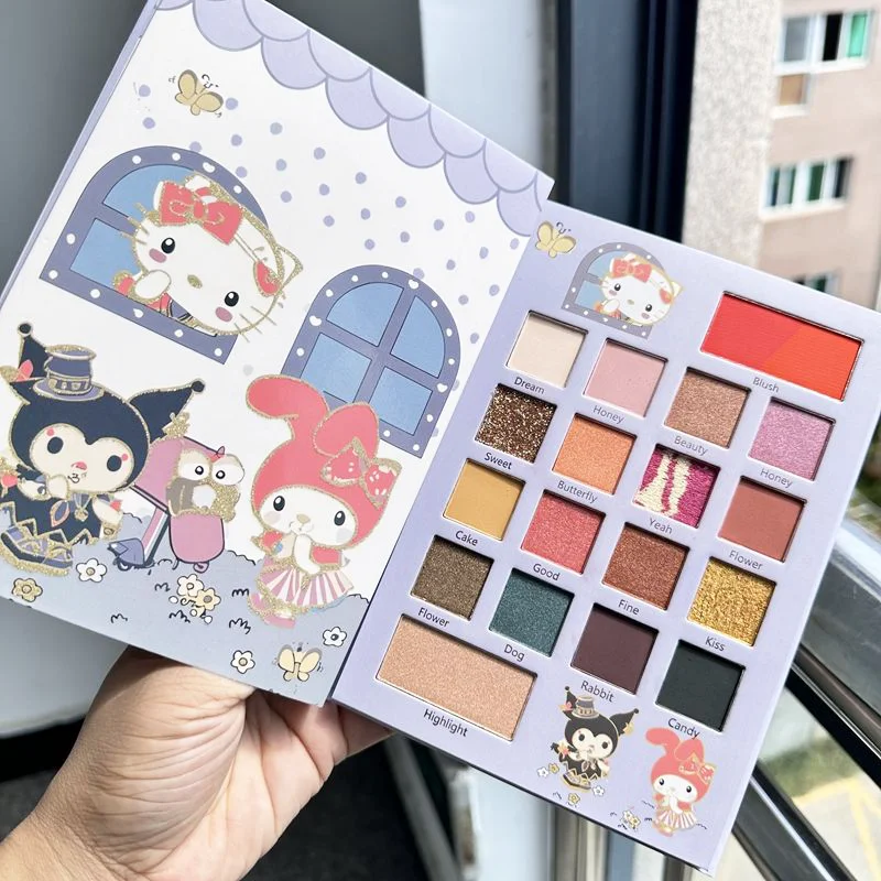 Sanrio-Kawaii-Anime-Hellokitty-Eye-Shadow-35-Color-Pearlescent-Matte ...