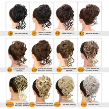Shangzi Synthetic Hair Bun Chignon Messy Curly Hair Band Elastic ...