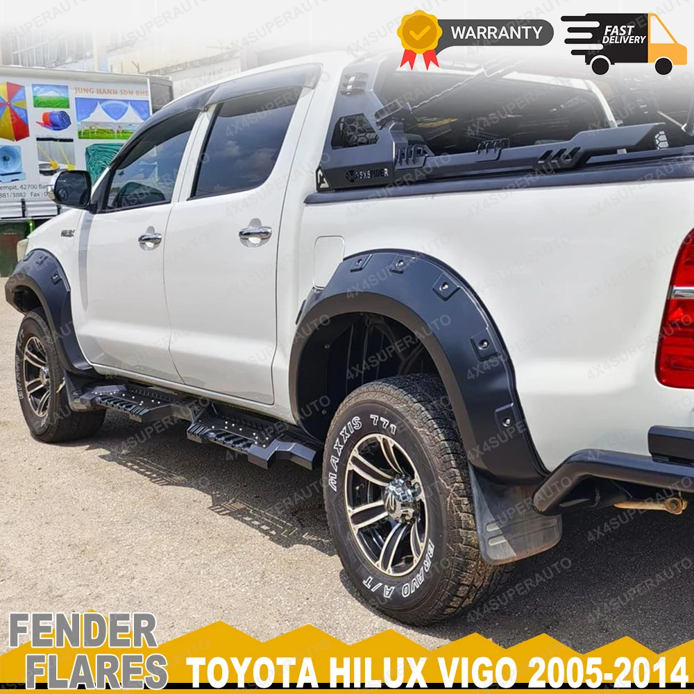Fender Flares For Toyota Hilux Vigo SR SR5 2005-2010 2011-2014 Pocket ...