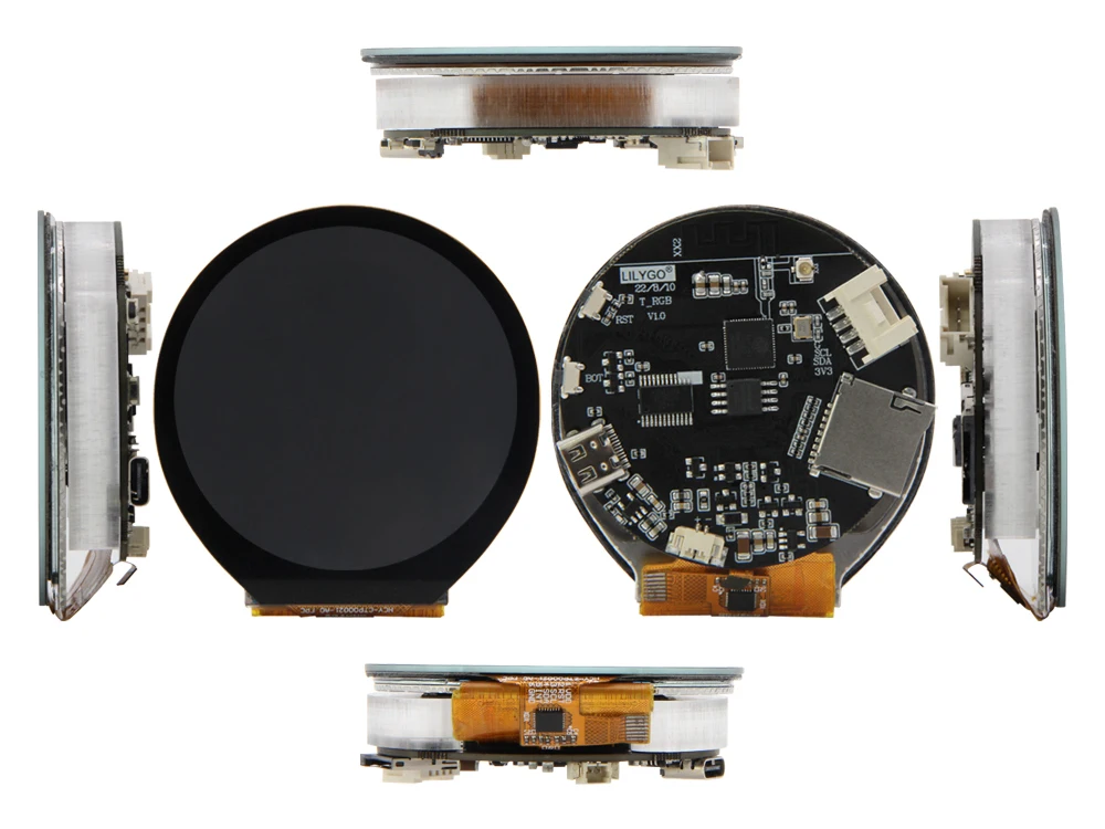 LILYGO® T-RGB ESP32-S3 2.1 inch Round Display LCD from Lilygo on Tindie