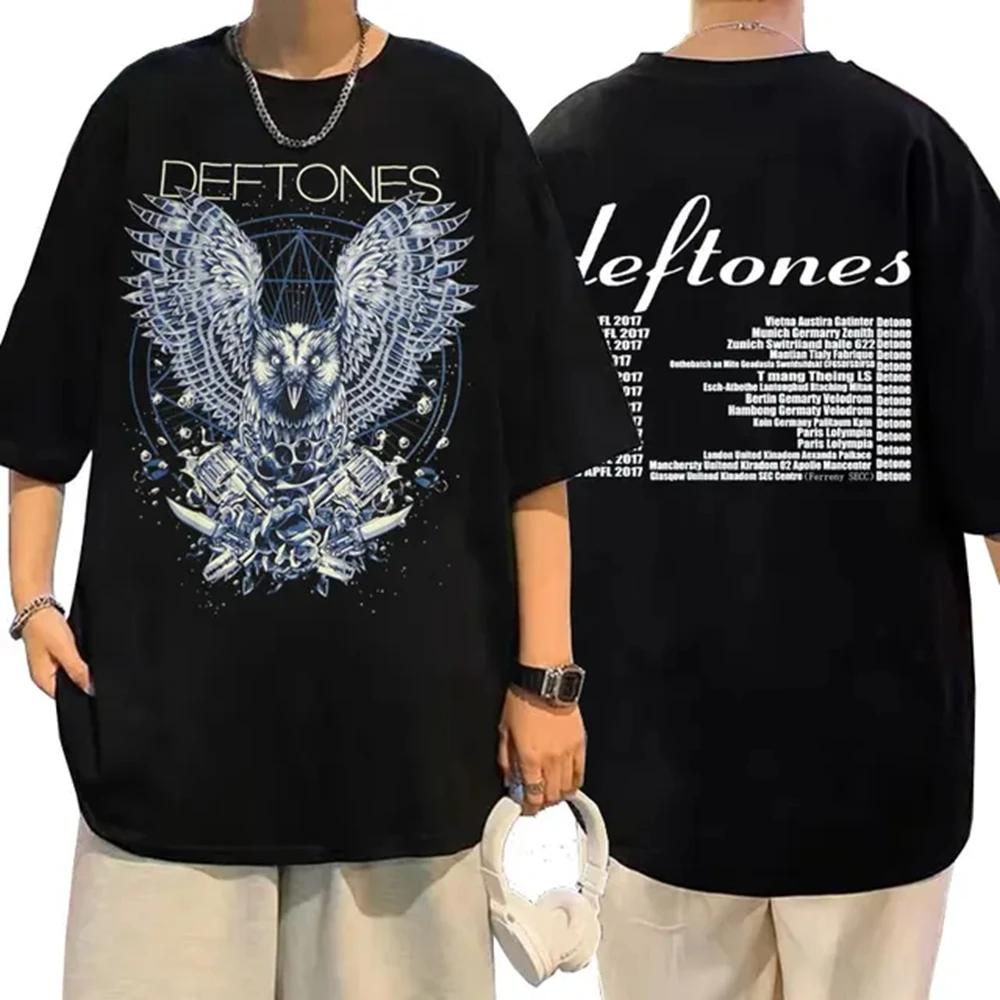 Deftones Girl Eyes Cartoon T shirts 90s Vintage Fashion Short Sleeve ...