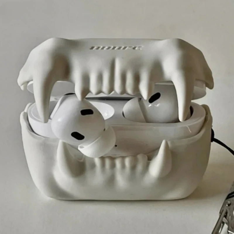 ECHOME-Tiger-Tooth-Airpods-Case-Original-Soft-Silicone-Shell-Cover ...