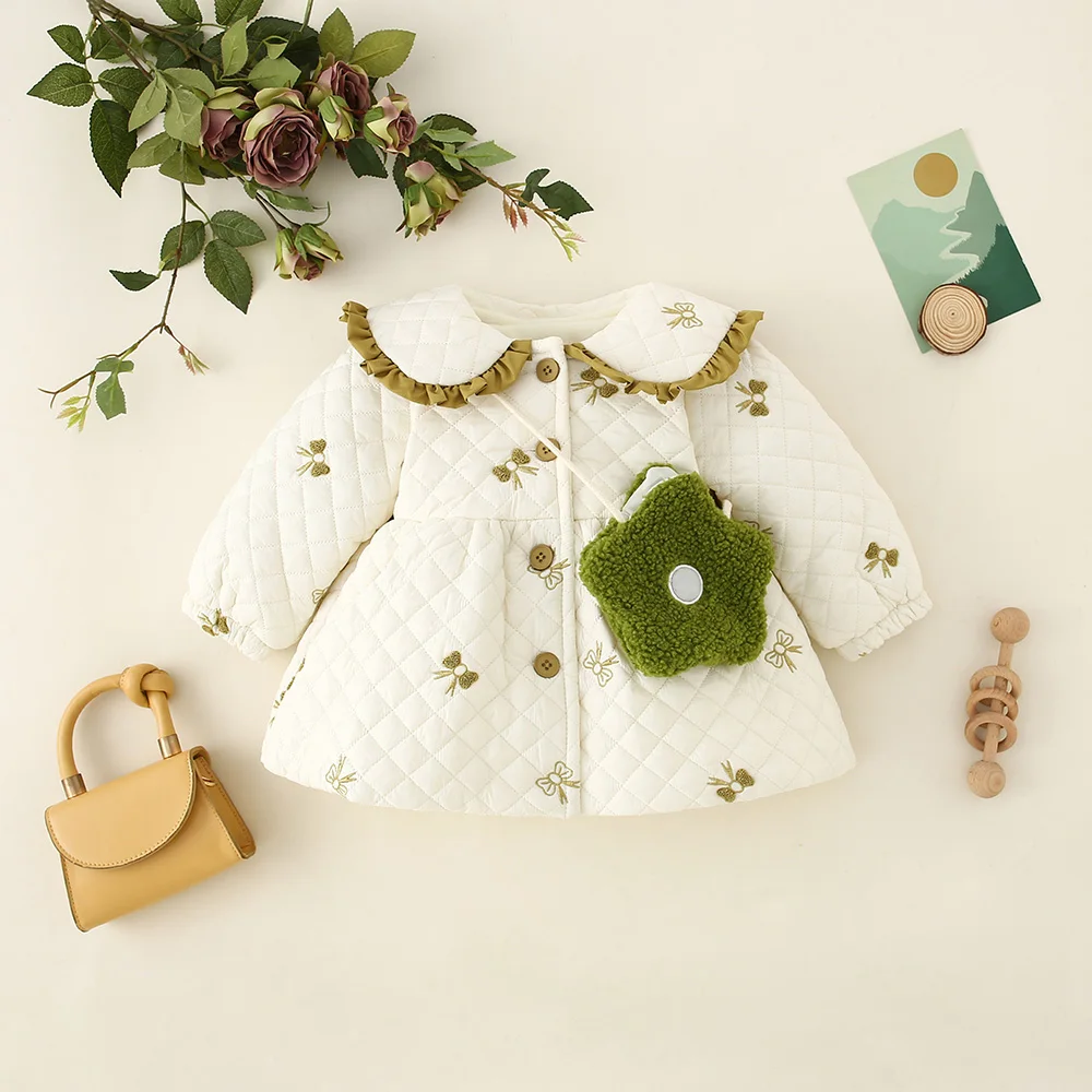 Baby-Clothes-Cute-Bow-Embroidery-Long-Sleeve-Cotton-Coat-Warm-Windproof ...