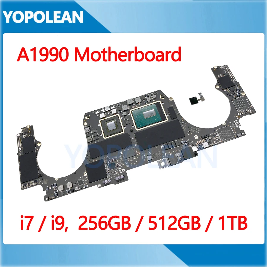 Original Motherboard For Macbook Pro 15" Retina A1990 Logic Board I7 I9 ...