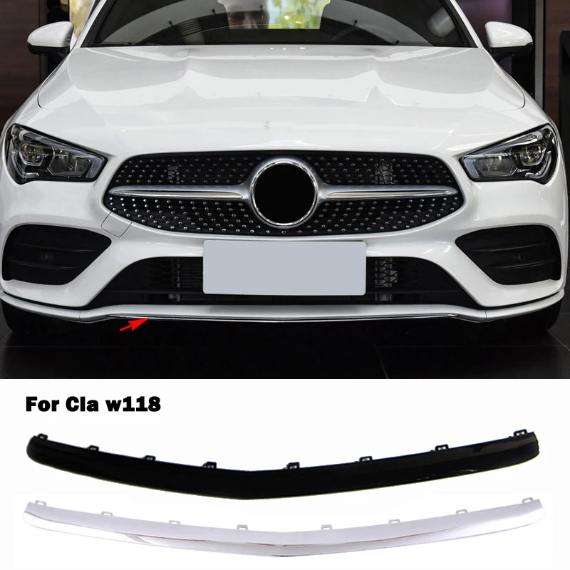 A1188856302 Front Bumper Lip Chrome Trim Chromium Styling For Mercedes ...