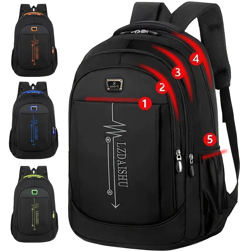 Mens-Stylish-Casual-Backpack-Large-Capacity-Laptop-Compartment-Durable ...
