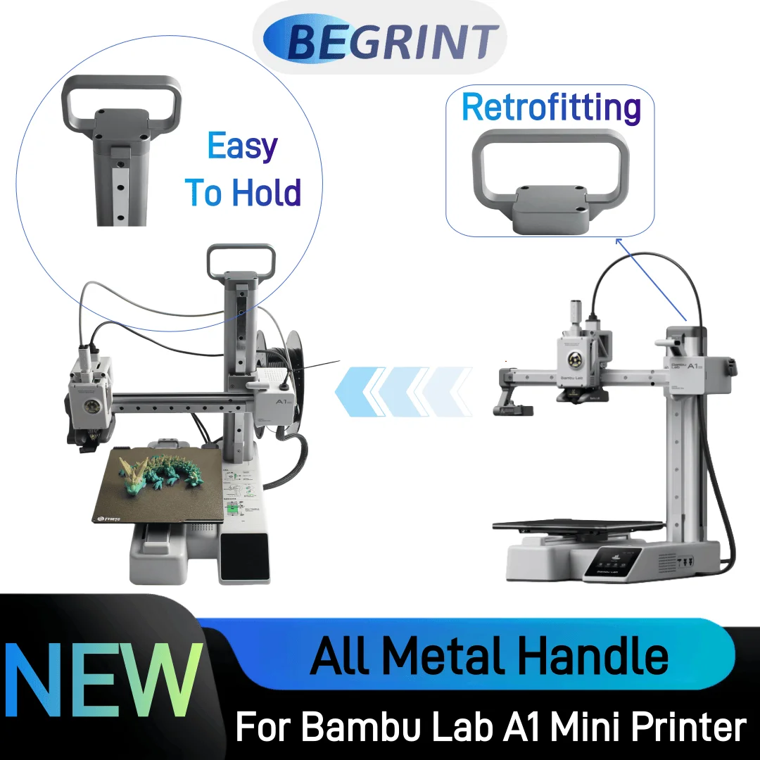 For-Bambu-Lab-A1-mini-3D-Printer-All-Metal-Handle-CNC-AL6061-Material ...
