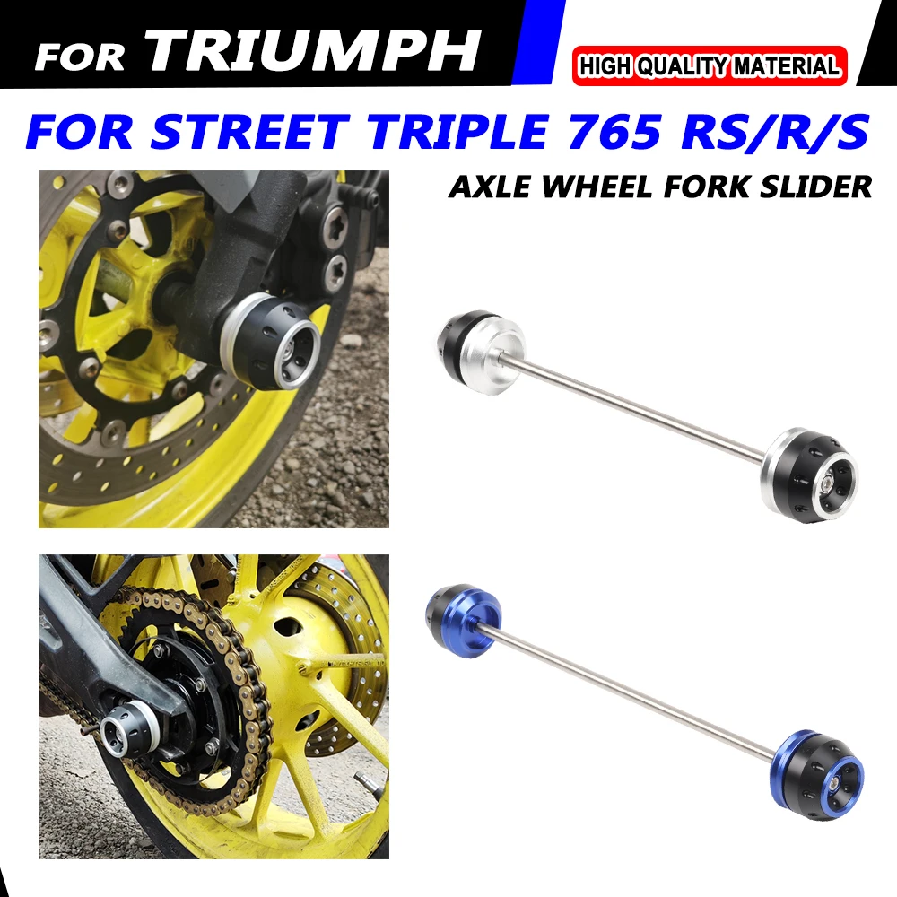 Motorcycle-Front-Rear-Axle-Fork-Crash-Slider-For-Triumph-Street-Triple ...