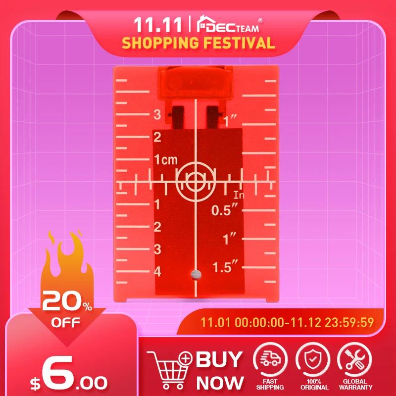 Laser Measure Target Plate | Laser Level Target Plate | 1 X Laser ...