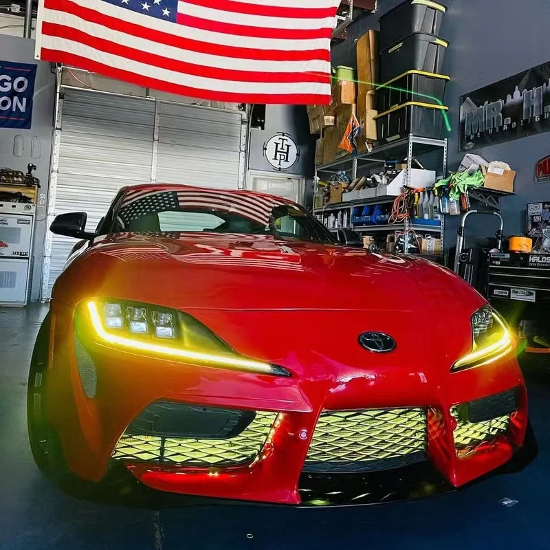 Icedriver-for-Toyota-GR-Supra-A90-A91-CSL-Yellow-DRL-RGBW-multicolor ...